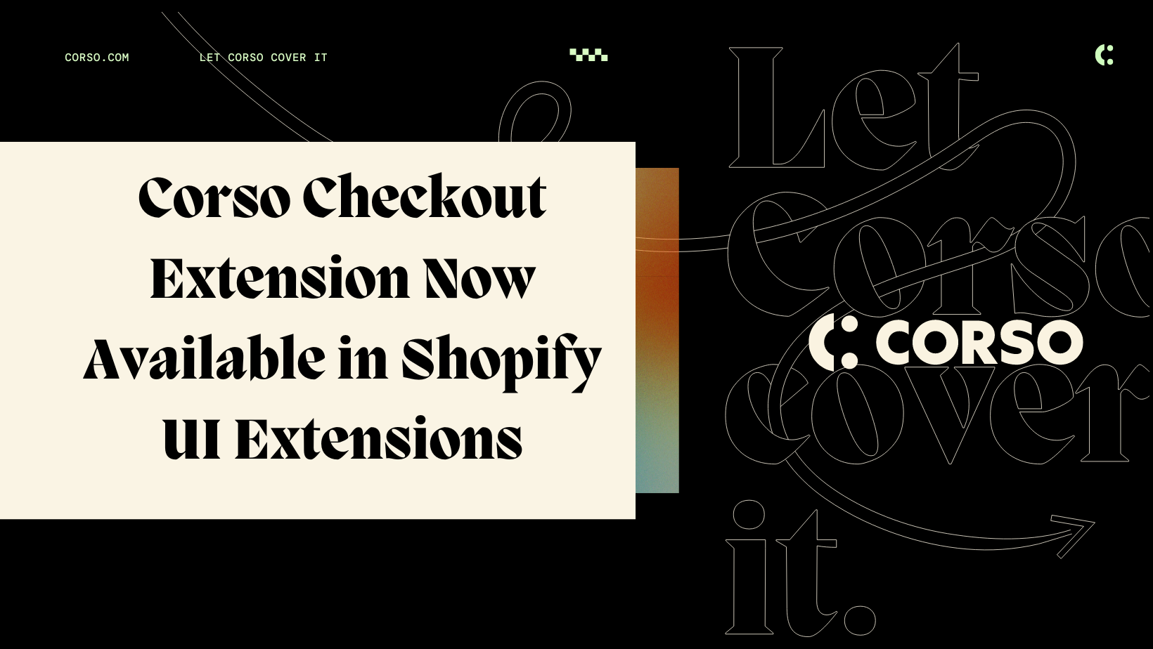 Corso Checkout Extension Now Available - Corso