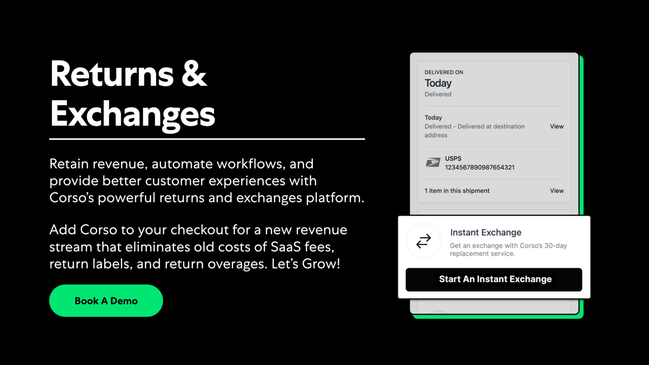 Shopify Returns Management Platform | Corso